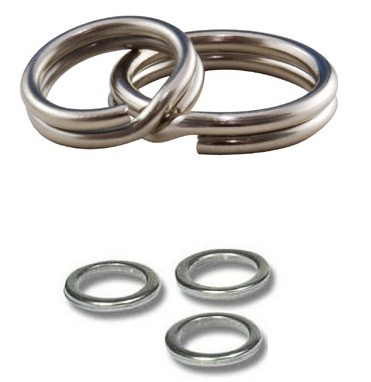 Springringe og splitringe - Fra 10,00 DKK - Fluer.dk